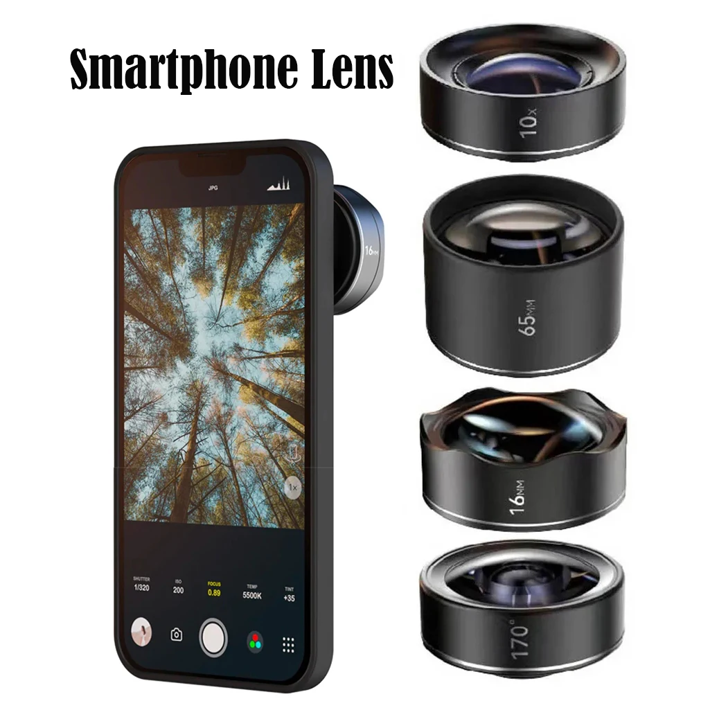 Smartphone-Lens-10x-Macro-65mm-Portrait-170-Fisheye-16mm-Ultra-Wide ...
