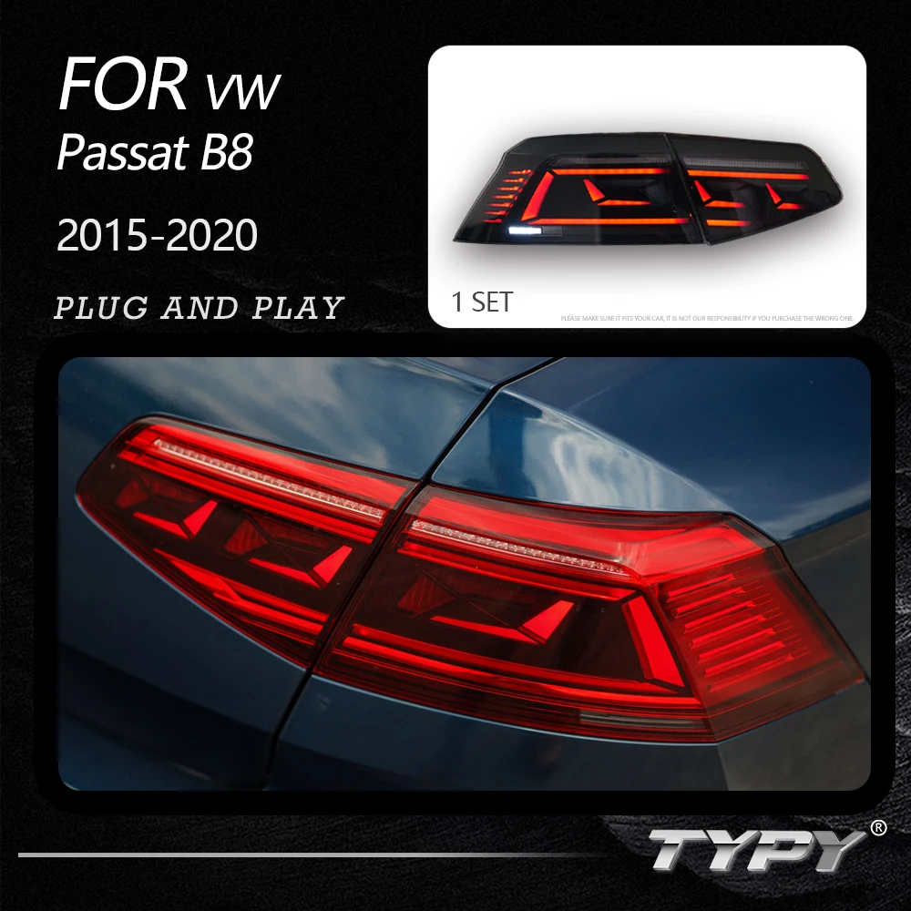 TYPY Car Tail Lights For Volkswagen Passat B8 2015-2020 LED Car Tail ...