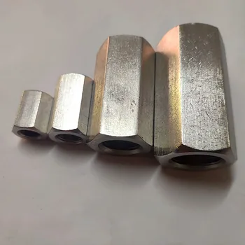 1Pcs M8 M10 M12 M14 M16 M18 M20 Fine Thread Hex Rod Coupling Nuts ...