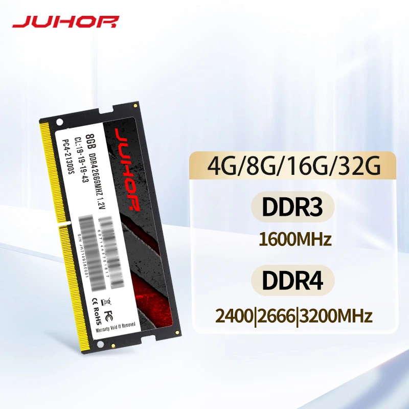 Juhor Rams Ddr3 2g 4g 8g 1333mhz 1600mhz Ddr4 8gb 16gb 32gb 2400mhz 2666mhz 3200mhz Notebook ...