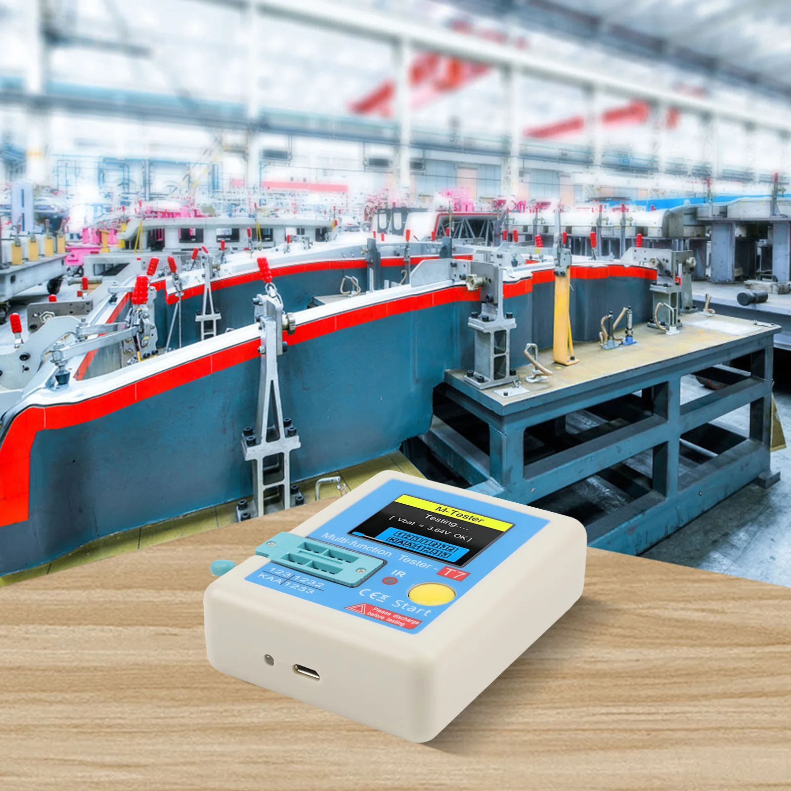 ESR Tester Multi-meter Testing Electronic Components Rechargeable ...