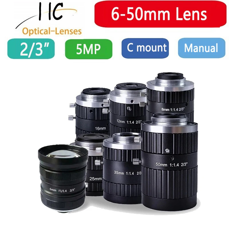 5MP-C-Mount-lens-8mm12mm16mm25mm35mm50mm-HD-lens-2-3inch-FA-Machine ...