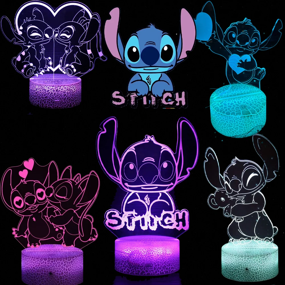 Stitch-3D-Night-Light-16-color-band-remote-control-and-Smart-Touch-Room ...