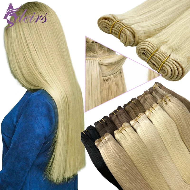 ADEIRS Human Hair Weft Extensions Hair Bundles Brown Blonde Color Sew ...