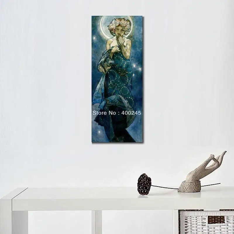 Alphonse Mucha Moon
