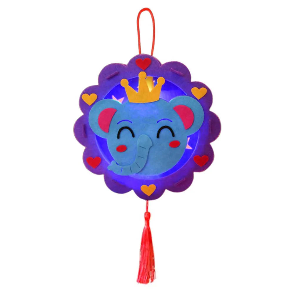 Portable Lantern Kindergarten Children DIY Handmade Led Light Lantern ...