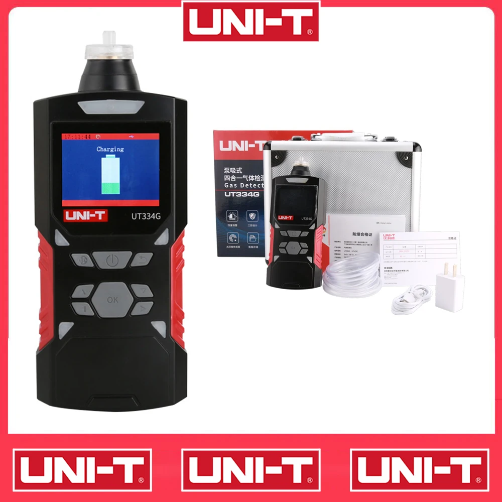 UNI T detector de vazamento de gás 4 em 1 portátil voz tipo monitor de ...