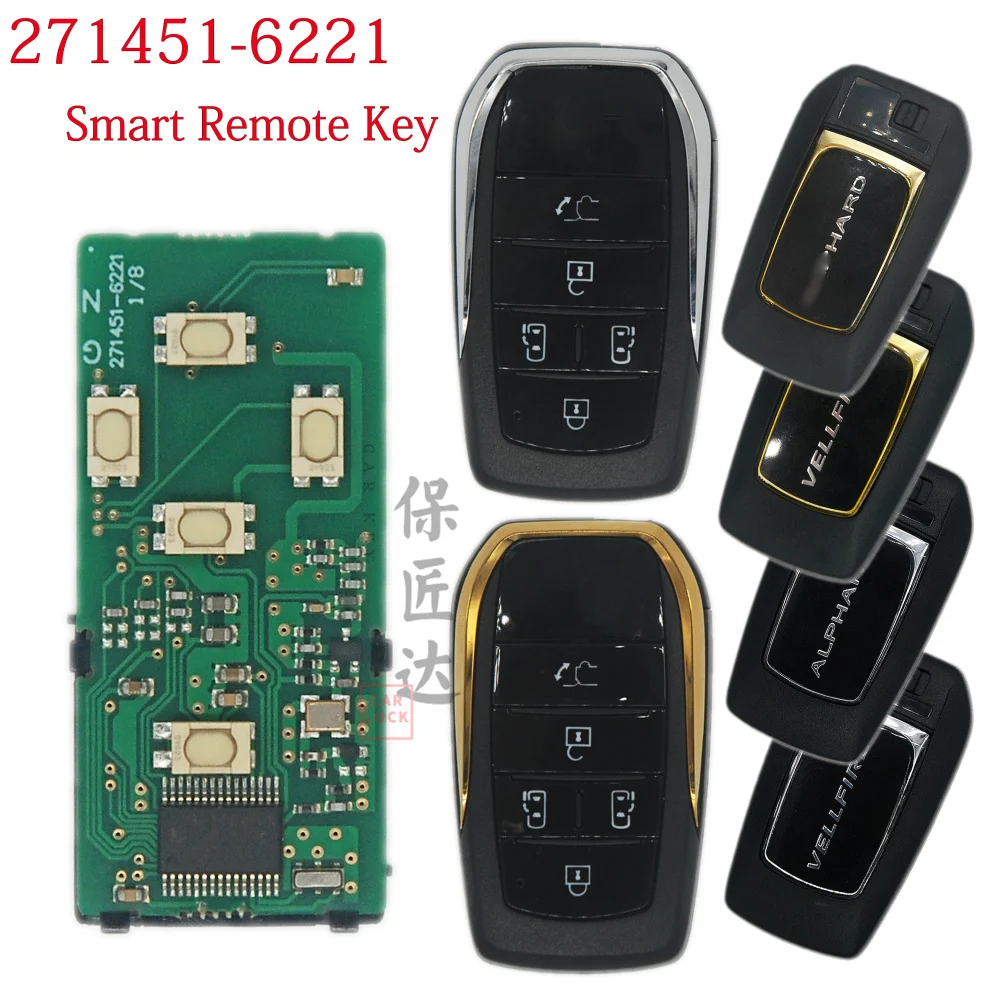 Baojiangdd Car Key Fit For Toyota Alphard Vellfire Previa Voxy Noah ...