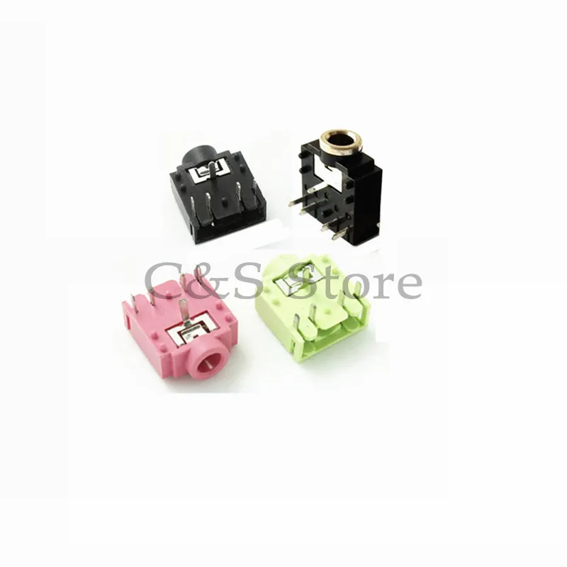 10pcs PJ-307 PJ307 3.5mm Stereo Jack Socket Audio Jack Connector PCB ...