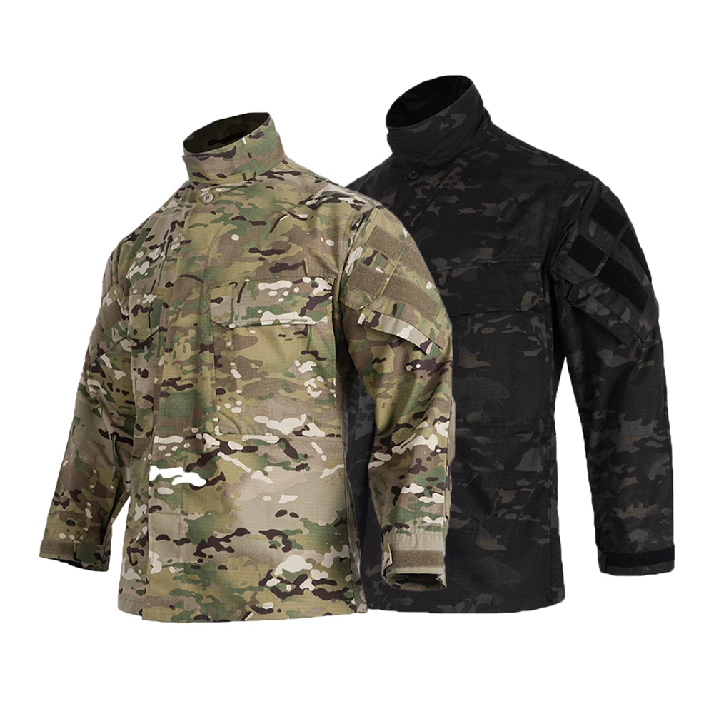Men's Field Camouflage Clothing Tactical Combat Training Uniform ...