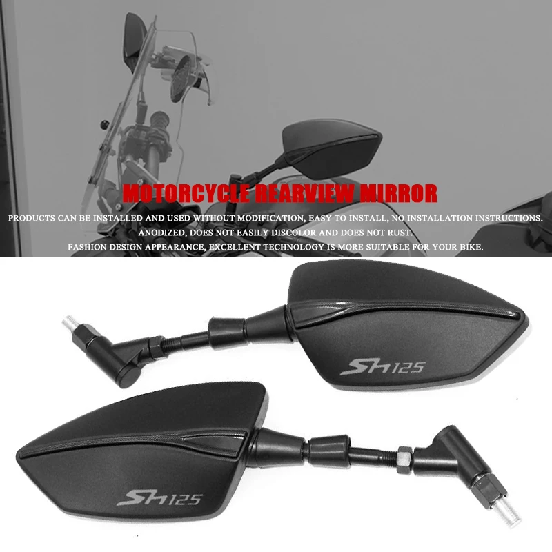 SH-125-Motorcycle-Mirrors-For-Honda-SH125i-SH150i-SH-125i-150i-SH125 ...
