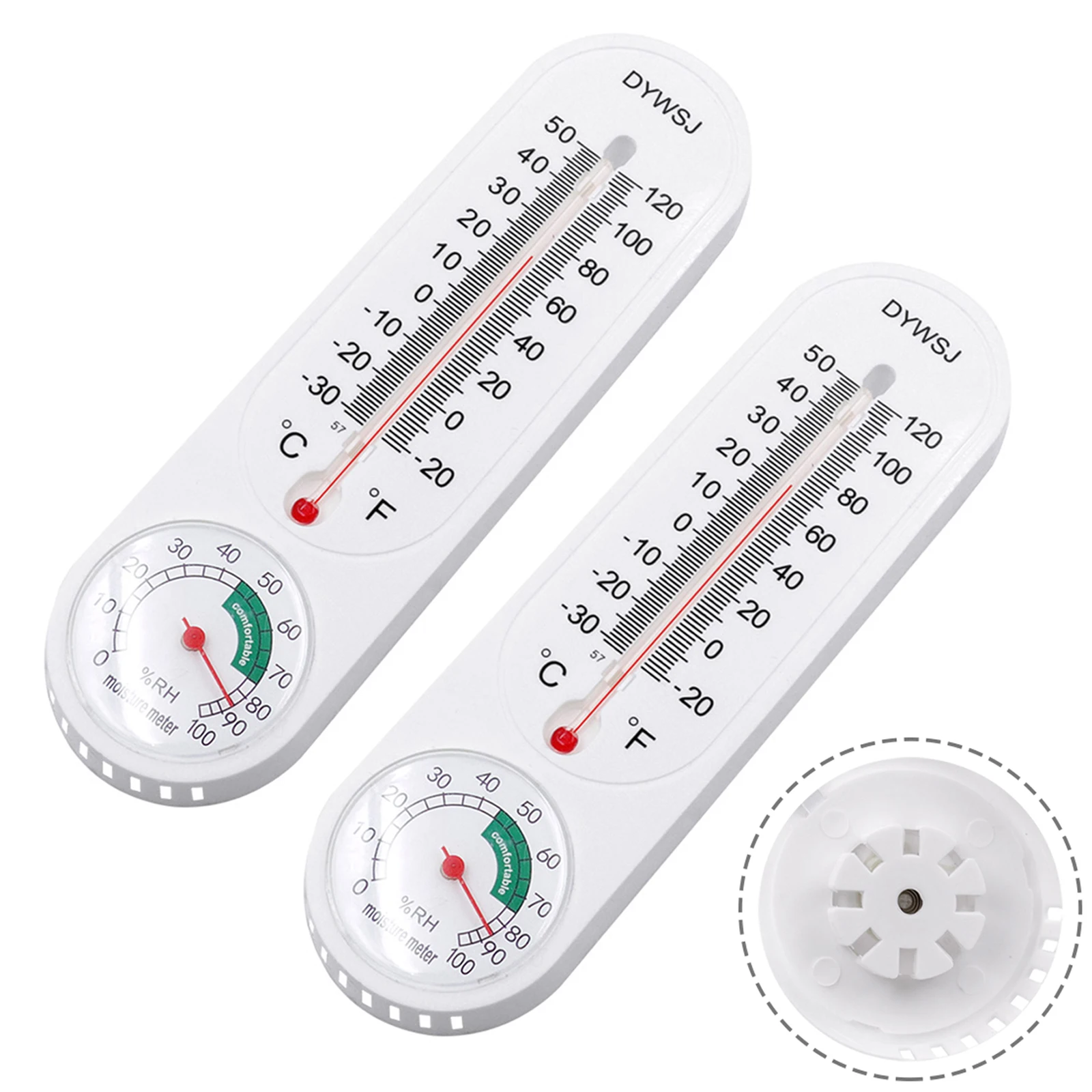 2pcs-Wall-mounted-Thermometer-Hygrometer-Breeding-Thermometer-Garden ...