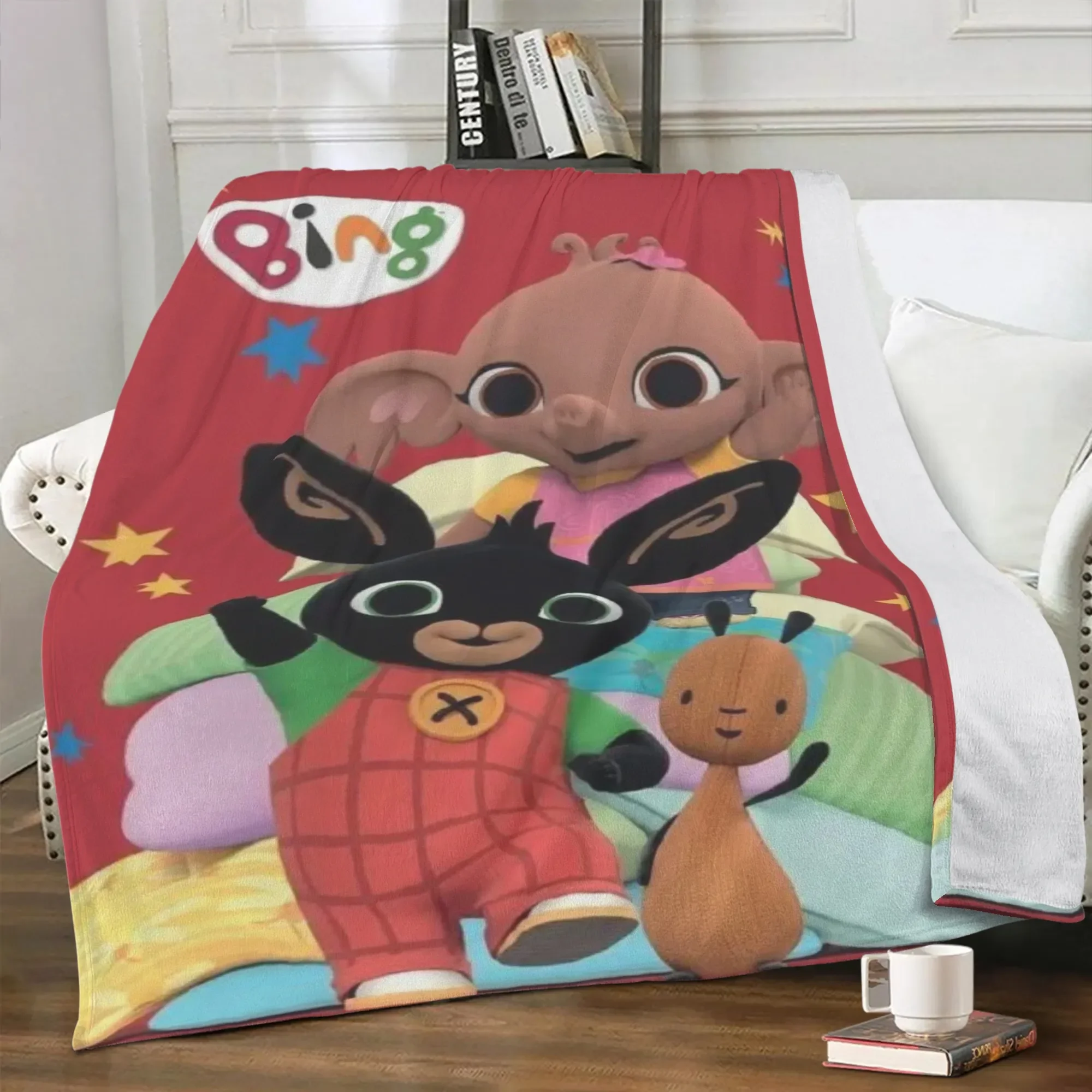 Bing-Rabbit-Cartoon-Printing-Blanket-Four-Seasons-Warm-Nap-Blanket-Home ...