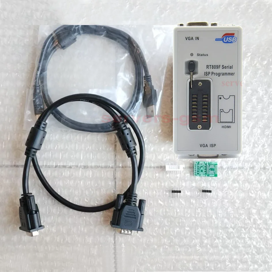 EMMC RT809F Serial ISP Programmer box VGA LCD with RT-SOP8-A Simple ...
