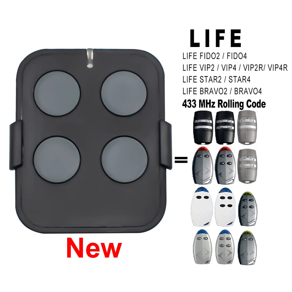 LIFE-garage-gate-Remote-control-LIFE-FIDO2-FIDO4-VIP2-VIP4-Rolling-code ...