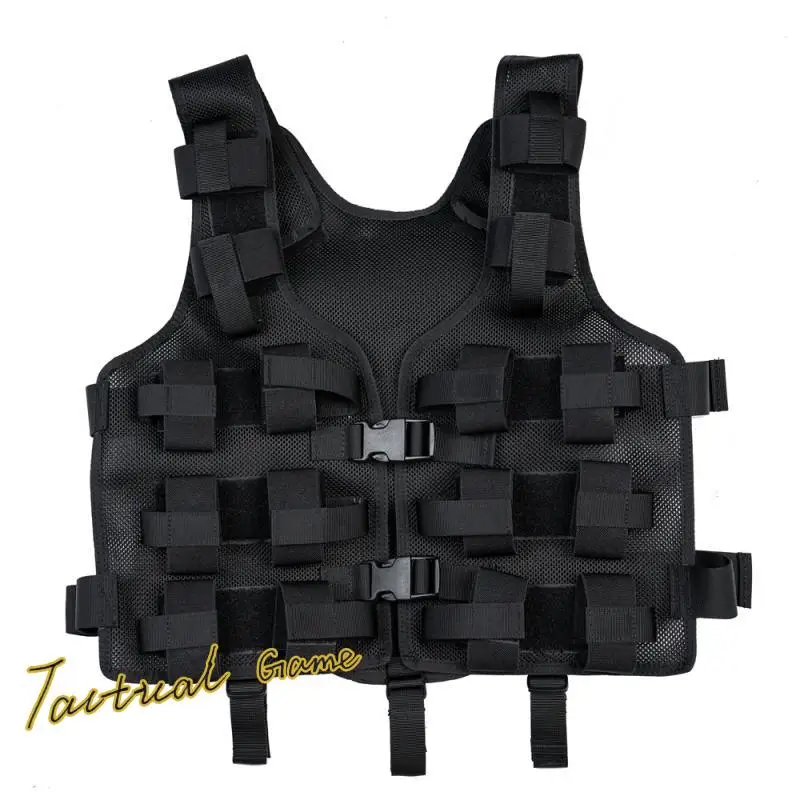Black low-profile tactical vest Lightweight and breathable for summer ...