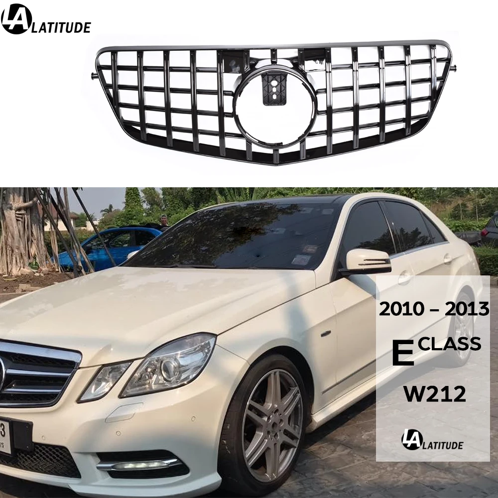 Pre facelifted W212 Grill, Panamericana GT Style Black Radiator Grille ...