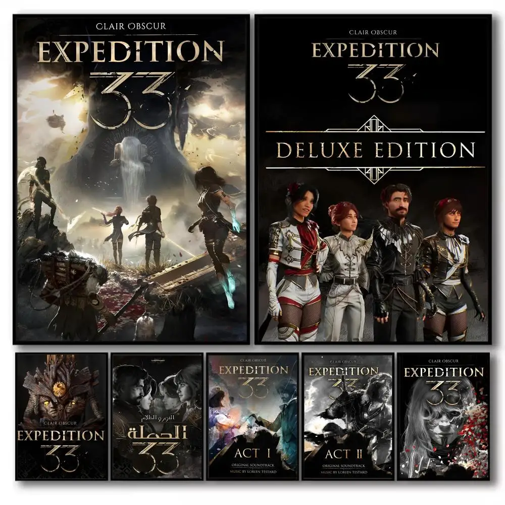 C-Clair O-Obscur E-Expedition 33 Poster Perfect Sticker Self Adhesive ...