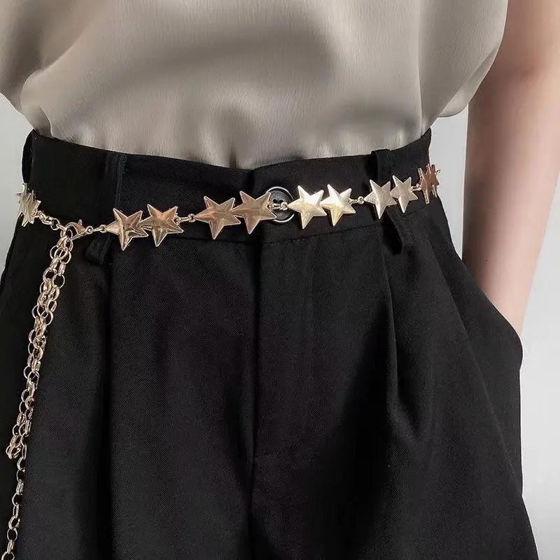 Metal-Star-Belt-For-Women-Fashion-Casual-Luxury-Design-Dress-Girdle ...