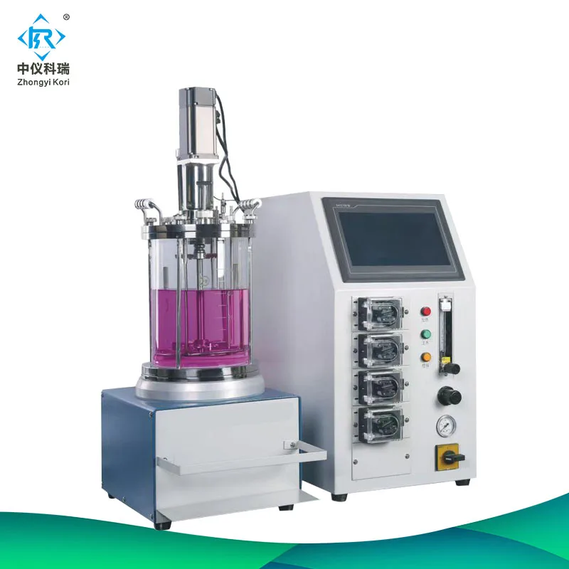 Biological-Lab-Jacketed-Stirred-tank-bioreactor-glass-cell-culture ...