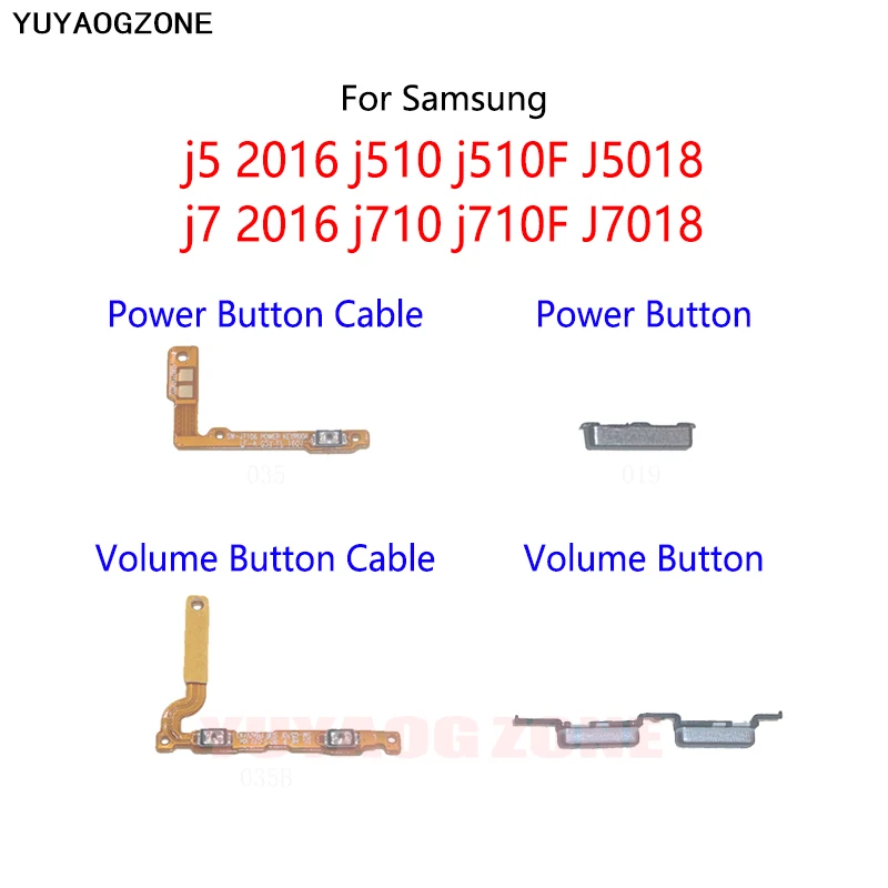 Samsung J7 2016 Power Button Side | Samsung J510 Power Button Cable - Power Button - Aliexpress