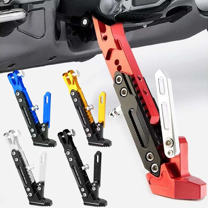 Motorcycle Adjustable Foot Side Support Parking Stand Motorbike Parking ...