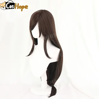 Tifa Lockhart Cosplay Wig Long Straight Black Brown Wig Cosplay Anime ...