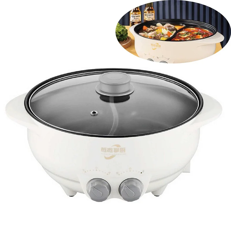 6L Electric Hot Pot Multi-function Non-Stick Electric Frying Pot 220V ...
