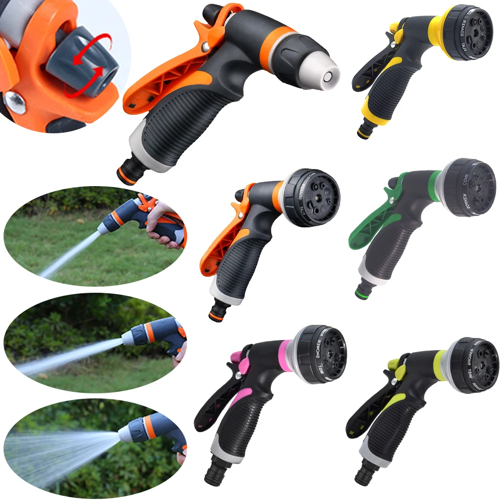 Adjustable 8 Modes High Pressure Multi-Function Sprinkle Nozzle Sprayer ...