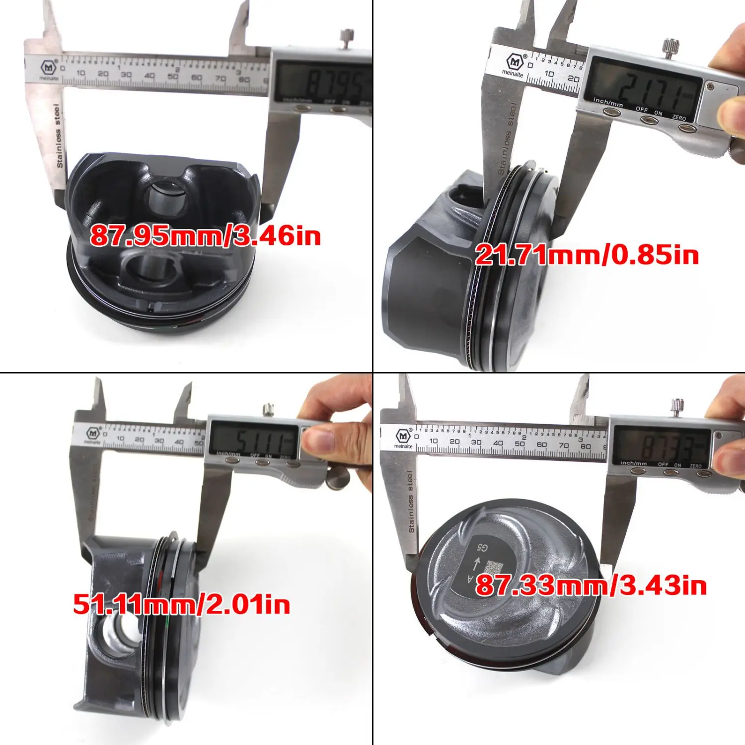 4pcs Engine Piston&Ring Kit 23040-2G500 23410-2G500 For 2011-13 Hyundai ...