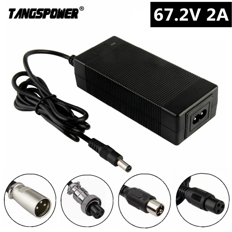 67.2V 2A Lithium Battery Charger For 16Series 60V Li-ion Battery Pack ...