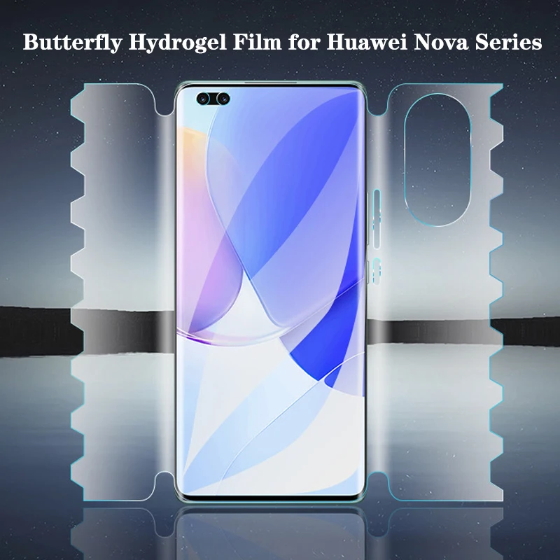 Hydrogel Film For Huawei Nova 7 8 9 10 Pro 9pro 9se Full Coverage Butterfly Screen Protector For ...