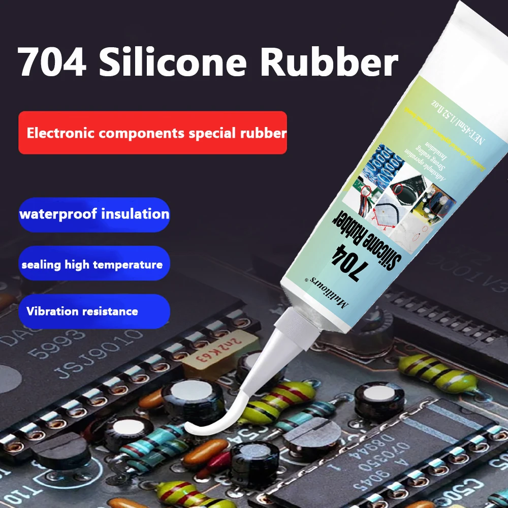 704 Soft Adhesive Silicone Rubber High Temperature Resistant Waterproof ...