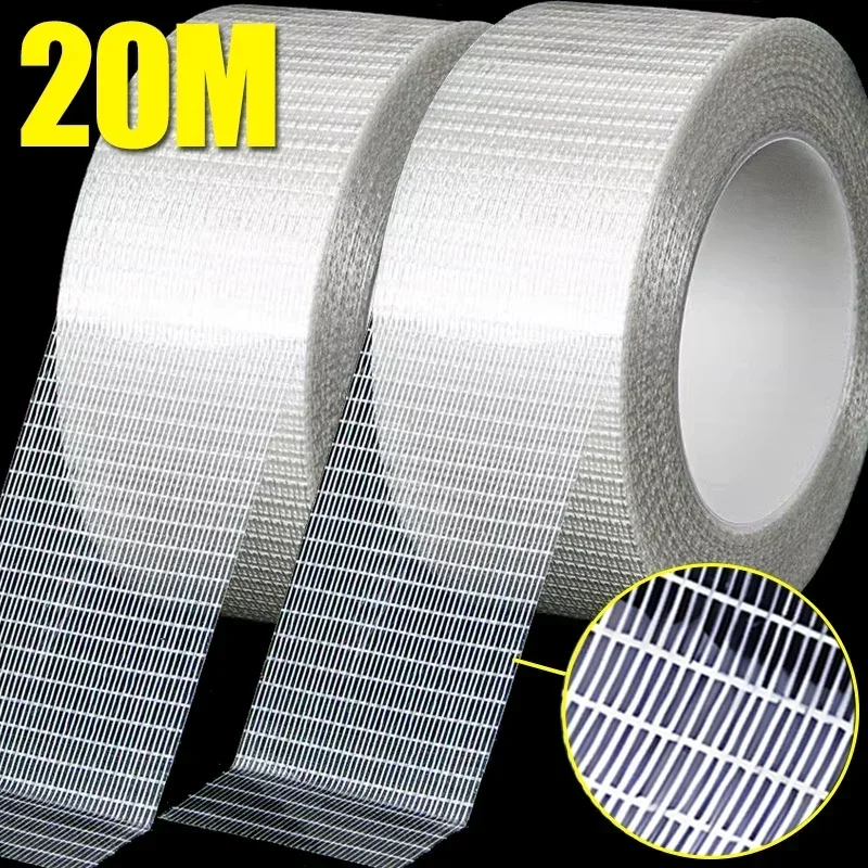 20M-Strong-Fixation-Mesh-Tape-Transparent-Single-Side-Adhesive-Seal ...