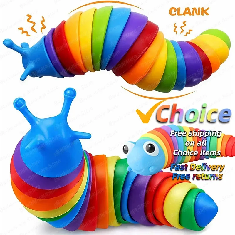 20pc-Sensory-Toy-Fidget-Slug-Toy-For-Kids-And-Adults-Exercise-Wrist ...