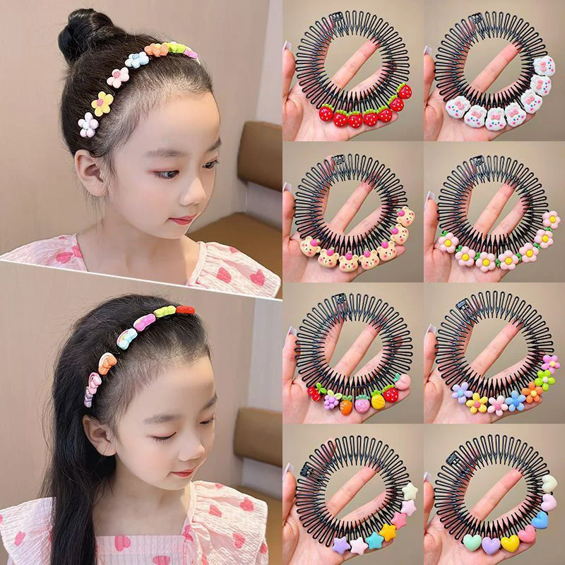 2-3pcs-set-Cute-Colorful-Cartoon-Round-Plastic-Hair-Combs-For-Children ...