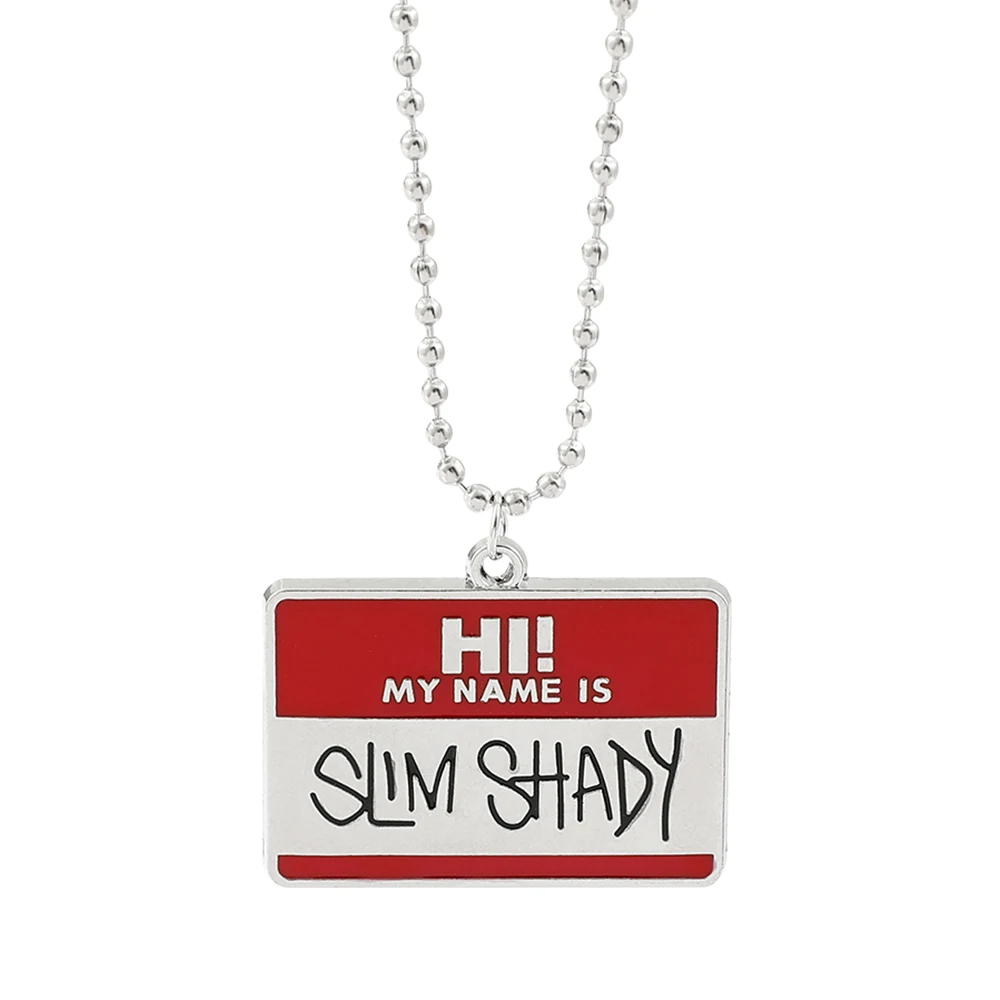 Trend-Rapper-Eminem-Keychain-Letter-Hi-My-Name-Is-Slim-Shady-Metal ...