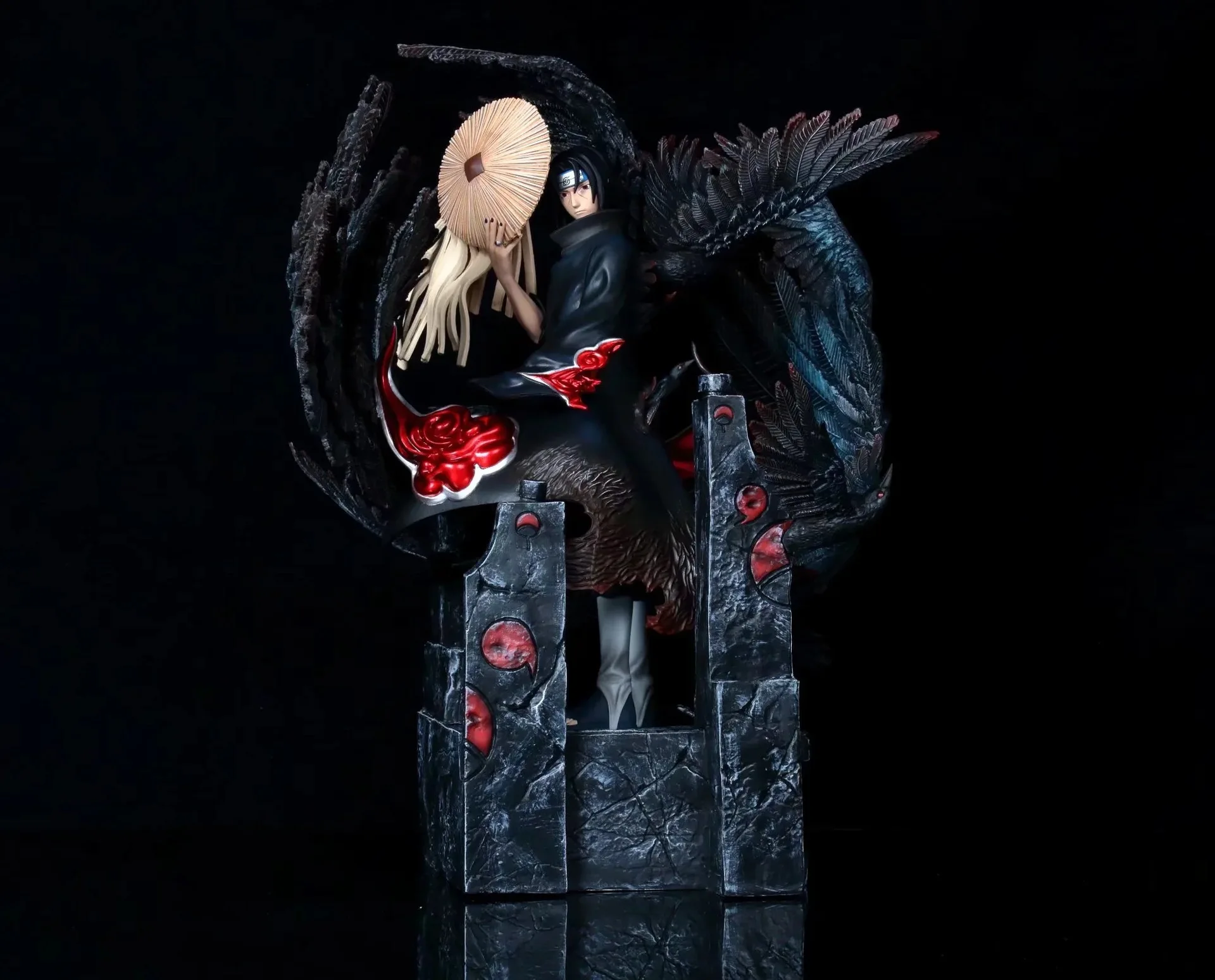 36cm-Anime-Naruto-Figure-GK-Crow-Uchiha-Itachi-Childhood-Sasuke-PVC ...