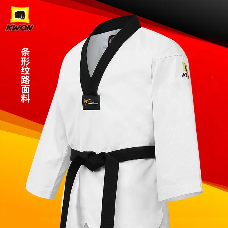 Kwon-b-sico-wt-dobok-kwon-crian-as-adulto-manga-longa-taekwondo-terno ...