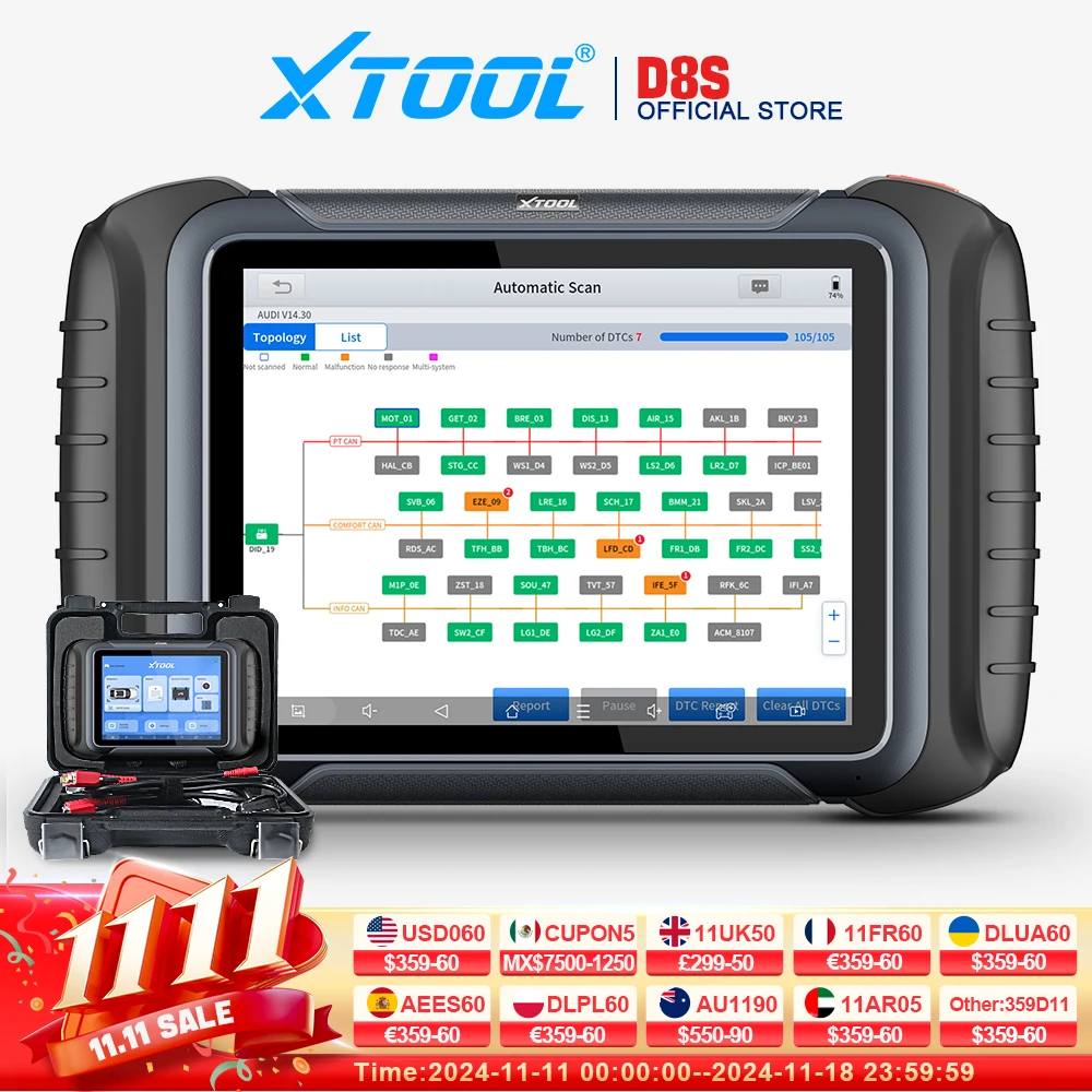 XTOOL-D8S-Car-Diagnostic-Scanner-Automotive-Scanner-ECU-Coding-Key ...
