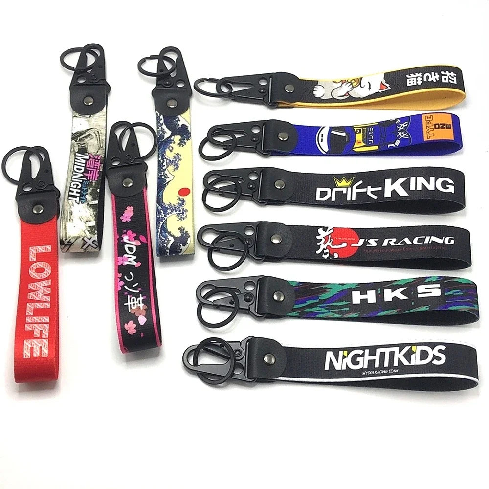Hot-Sale-JDM-Style-Keychain-Keyring-Lanyard-Tags-Tow-Sides-Thermoprint ...