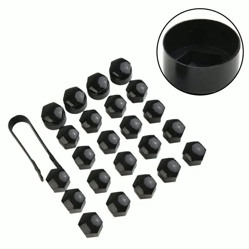 Black Plastic Lug Nut Caps Dkvudho 20pcs 17mm Lug Nut Covers Wheel ...