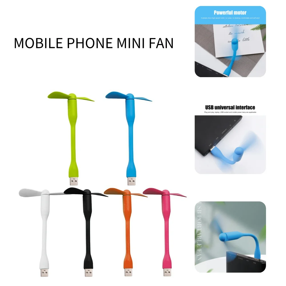 Flexible Portable Mini USB Fan for Power Bank Notebook Computer Mobile ...