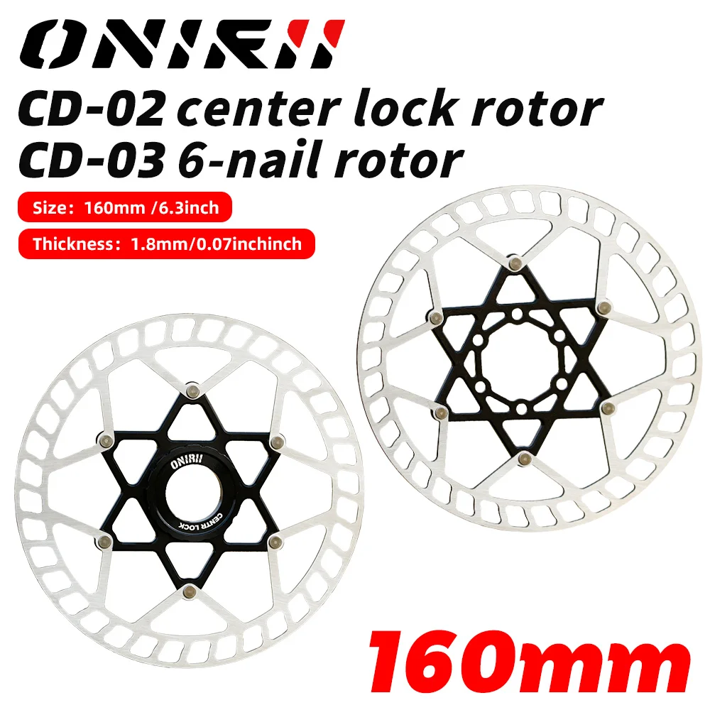 Bike-Rotor-6-Bolt-Centerlock-160mm-Disc-Brake-Rotor-Heat-Dissipation ...
