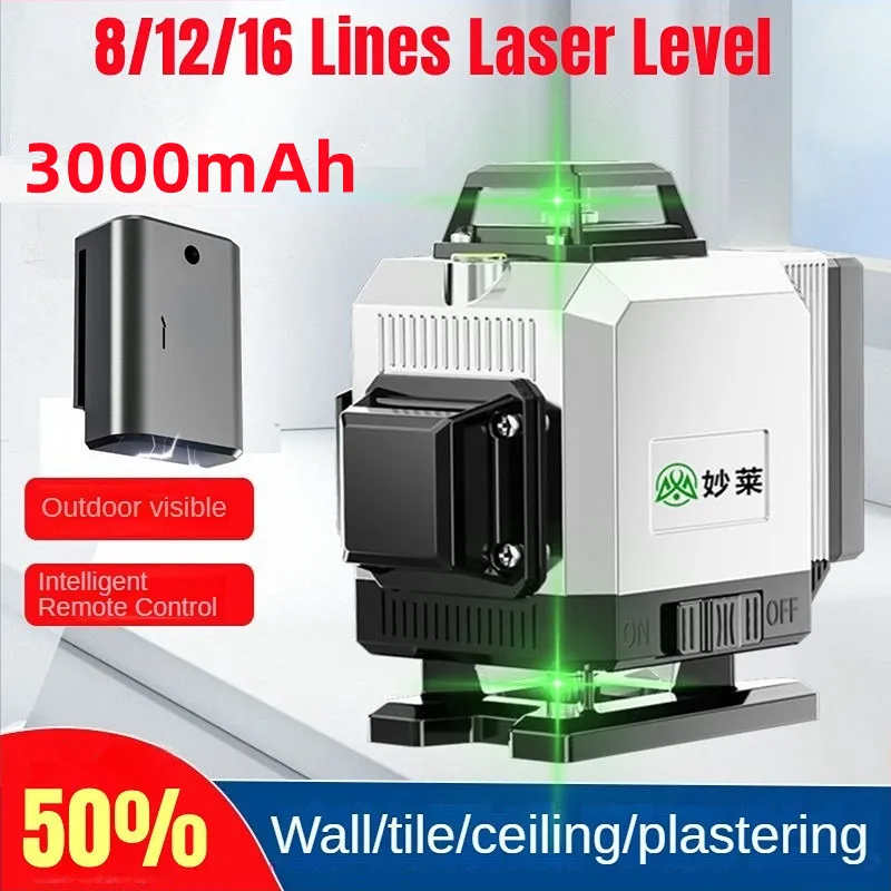 High-Quality-4D-Green-Lines-Laser-Level-16-12-Lines-Self-Leveling ...