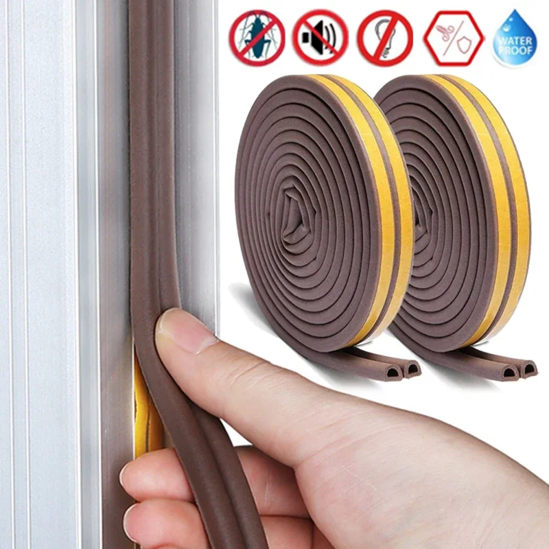 12M/Roll Door Window Sealing Strips Self-adhesive Anti-collision Rubber ...