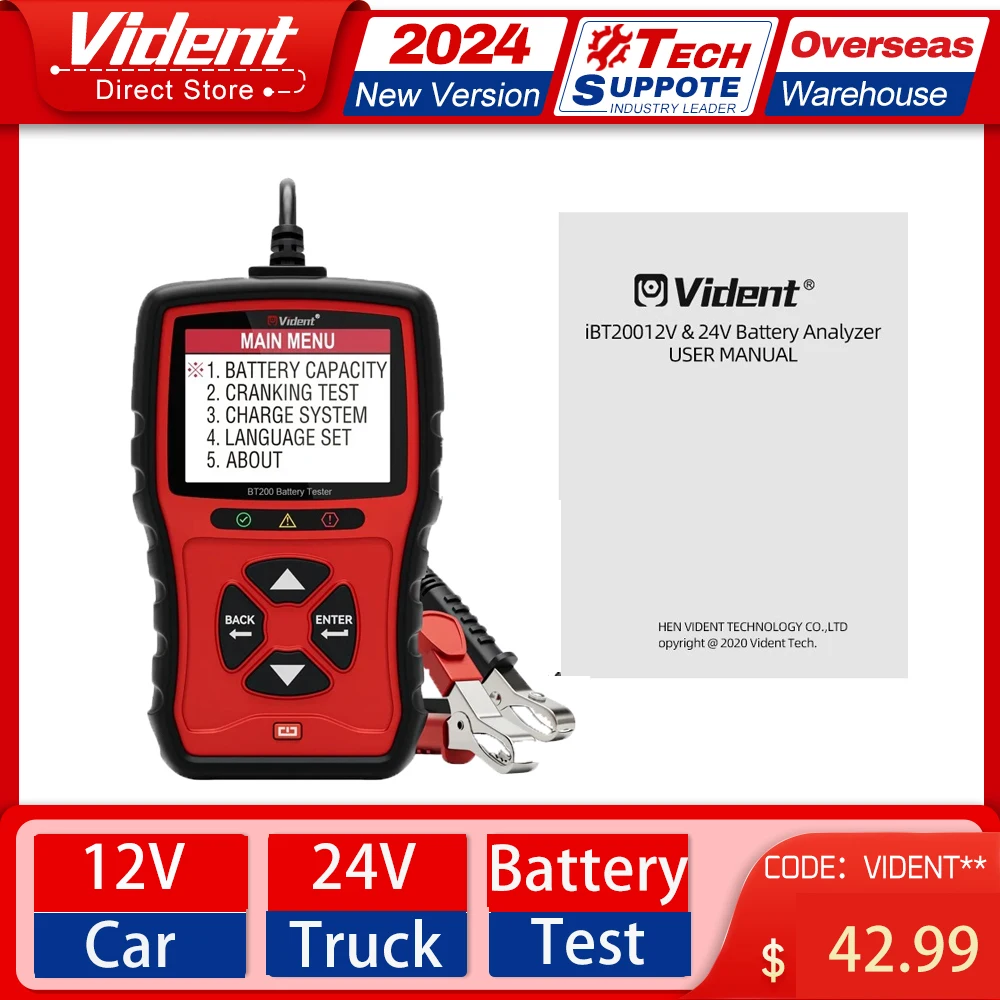 VIDENT-iBT200-Car-Battery-Tester-12V-24V-Vhicles-Digital-Automotive ...