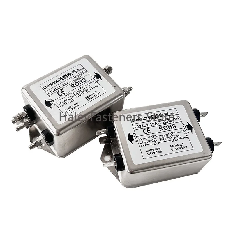 Power-EMI-filter-CW12A-50A-60A-10A-20A-30A-40A-S-single-phase-AC-220V ...
