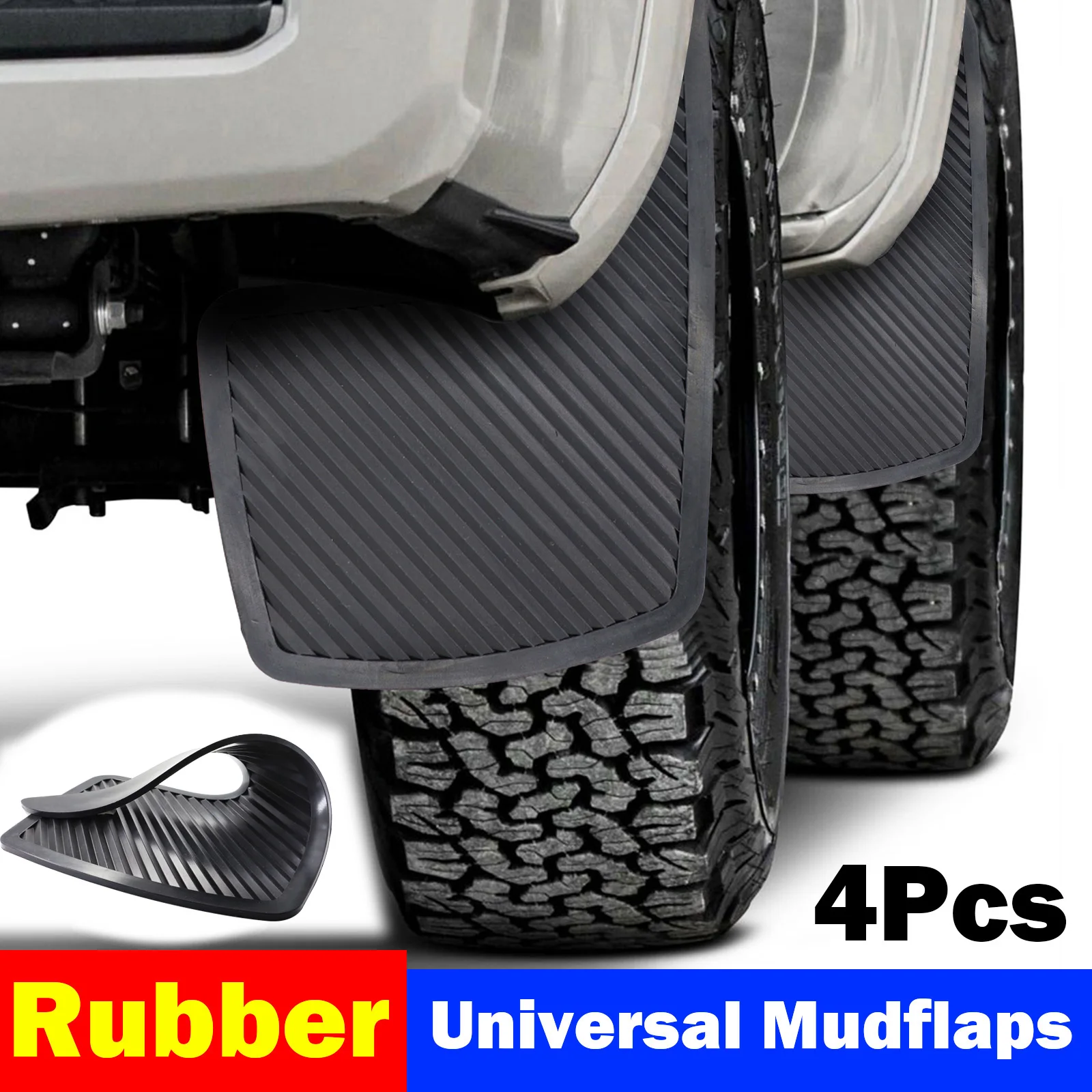 4Pcs-Rubber-Universal-Mud-Flaps-Mudflaps-Splash-Guards-Front-Rear-For ...