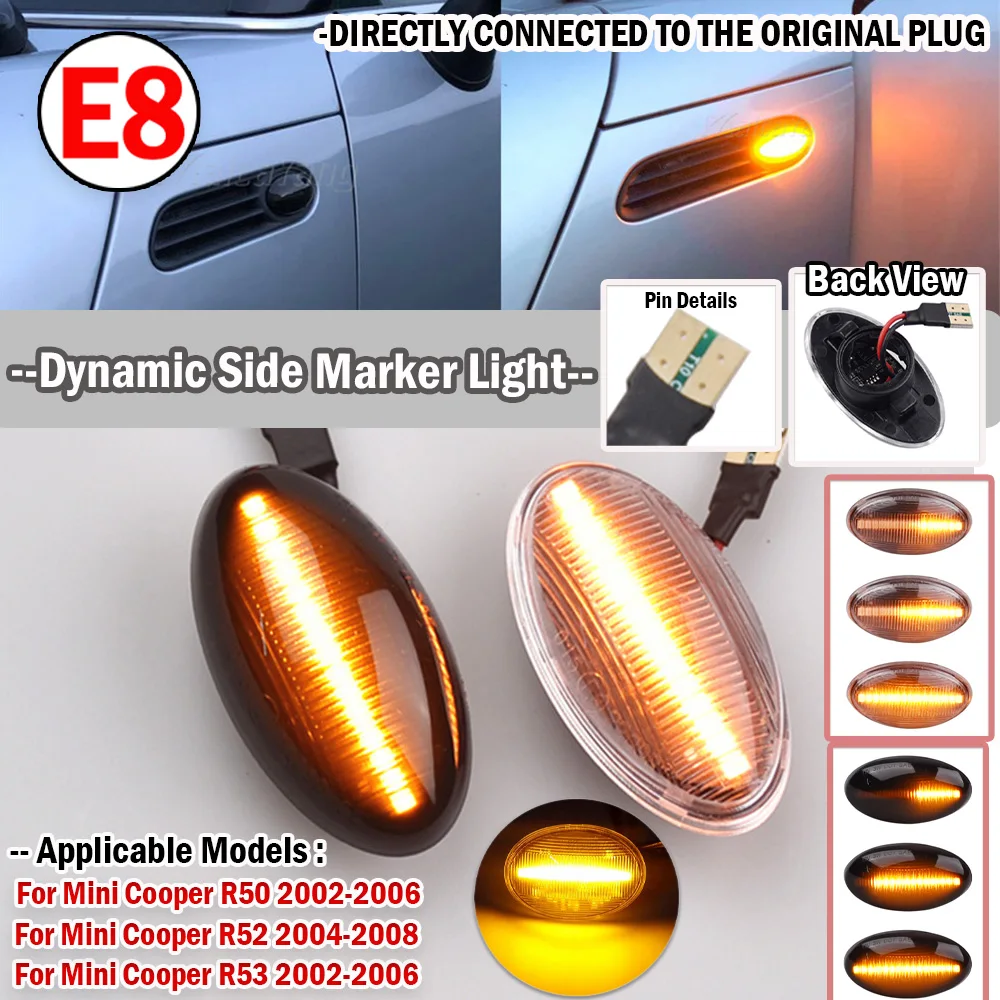 For-BMW-MINI-Cooper-R50-R52-R53-Dynamic-LED-Side-Marker-Light ...